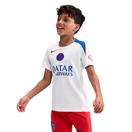 Koszulka Nike Kids Trening PSG 2025-2026 Biały-Biały-Hyper Royal-Global ...